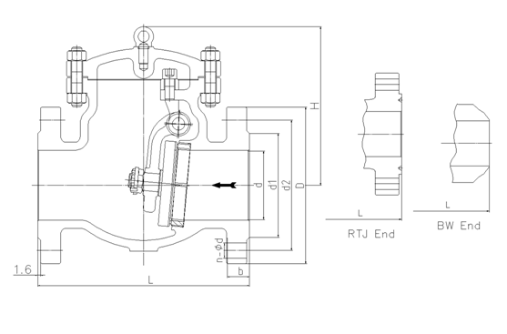 High temperature check valve - sedelon