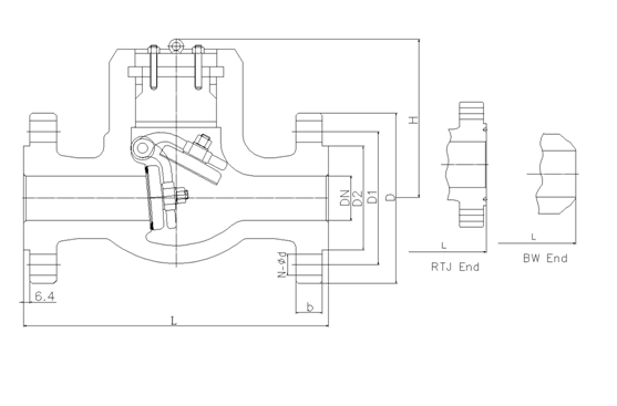 High temperature check valve - sedelon