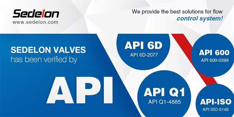 Sedelon Valve API Certificates – Quality & Compliance